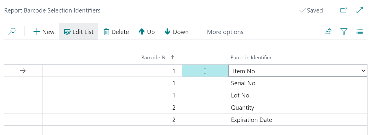 Clever Dynamics - Barcode Selection